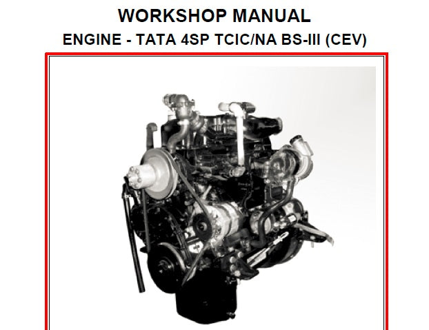 Claas Combine Harvester TATA 4SP TCIC/NA BS-III (CEV) Engine PDF Downl ...