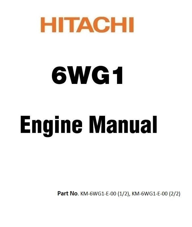 Hitachi 6WG1 Engine Best PDF Service Repair Manual – Xperts Manual
