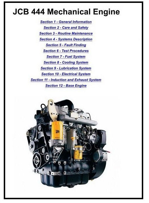 JCB 444 Mechanical Engine BEST PDF Service Repair Manual – Xperts Manual