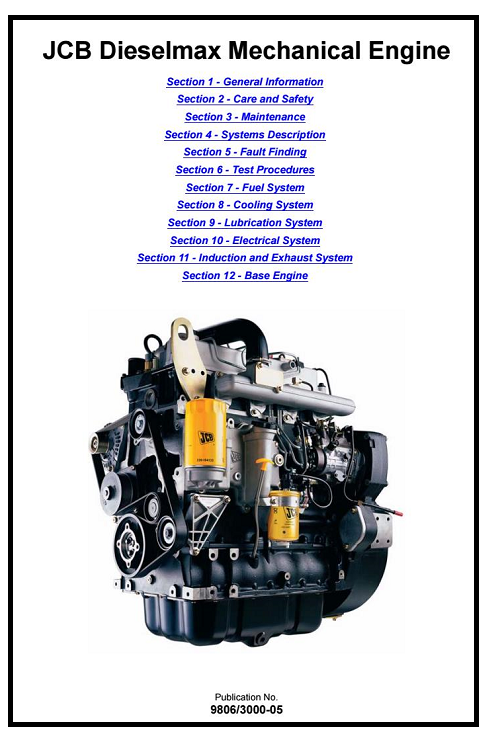 JCB Dieselmax Mechanical Engine BEST PDF Service Repair Manual – Xperts ...