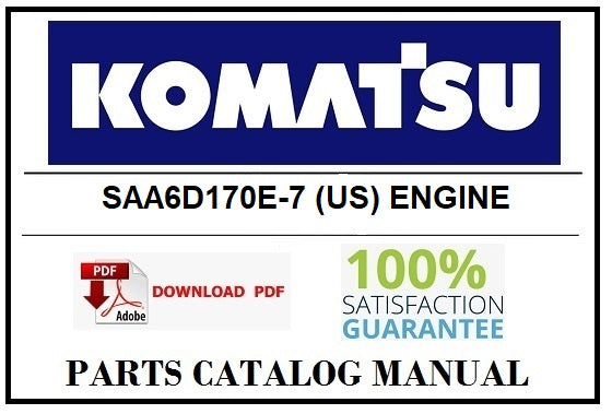 KOMATSU SAA6D170E-7 (US) ENGINE BEST PDF PARTS CATALOG MANUAL SN 71004 ...